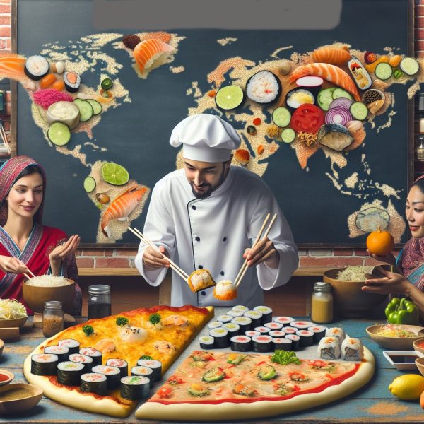 Culinary Globalization - Pizza Sushi and Tacos Worldwide