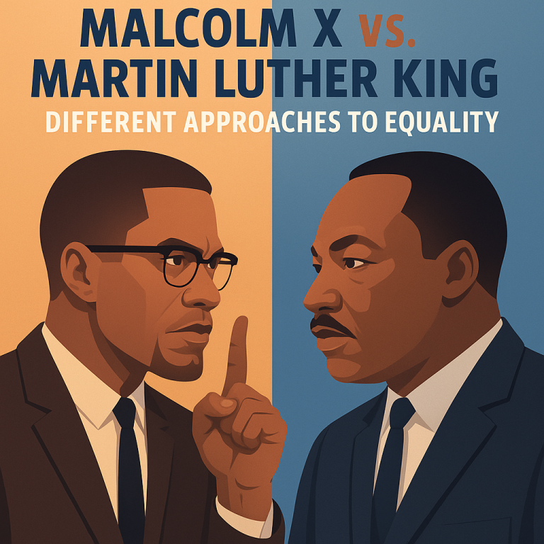 Malcolm X vs. Martin Luther King: Contrasting Paths to Racial Equality