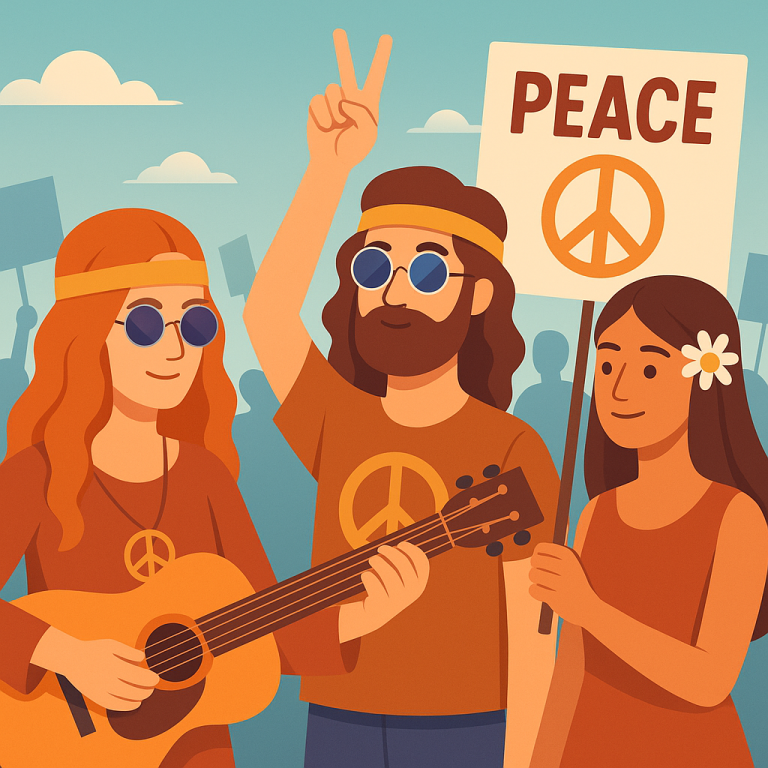 Exploring the 1960s Counterculture: Hippies, Music, and Protest Movements
