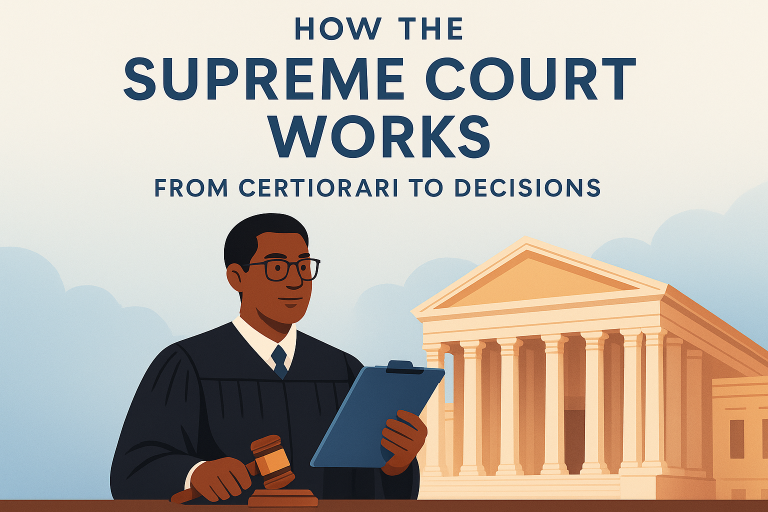 How the Supreme Court Operates: From Certiorari to Landmark Decisions ...