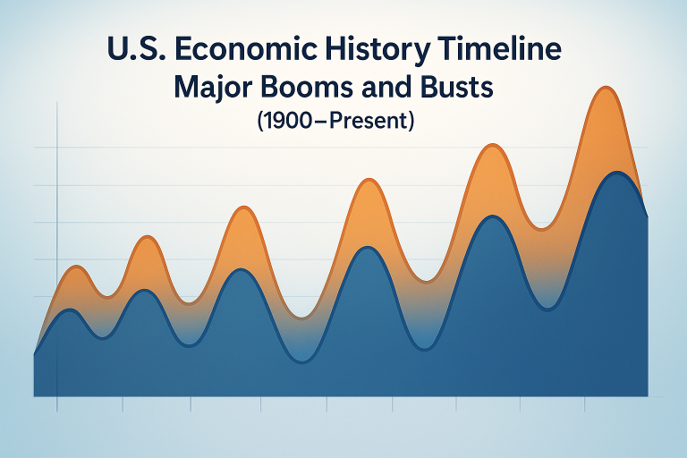 U.S. Economic History: Unraveling Major Booms and Busts (1900–Present)