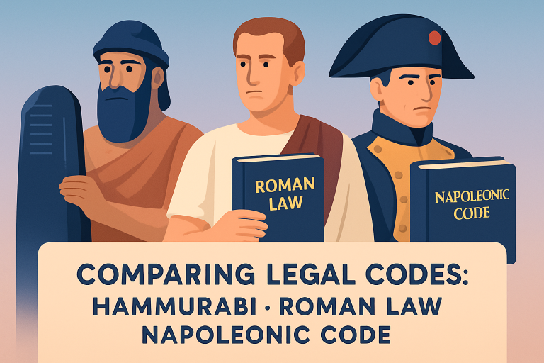 Comparing Ancient and Modern Legal Codes: Hammurabi, Roman Law ...