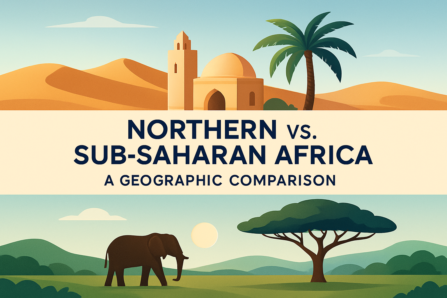 Exploring the Geographic Divide: Northern vs. Sub-Saharan Africa | A Comparative Analysis