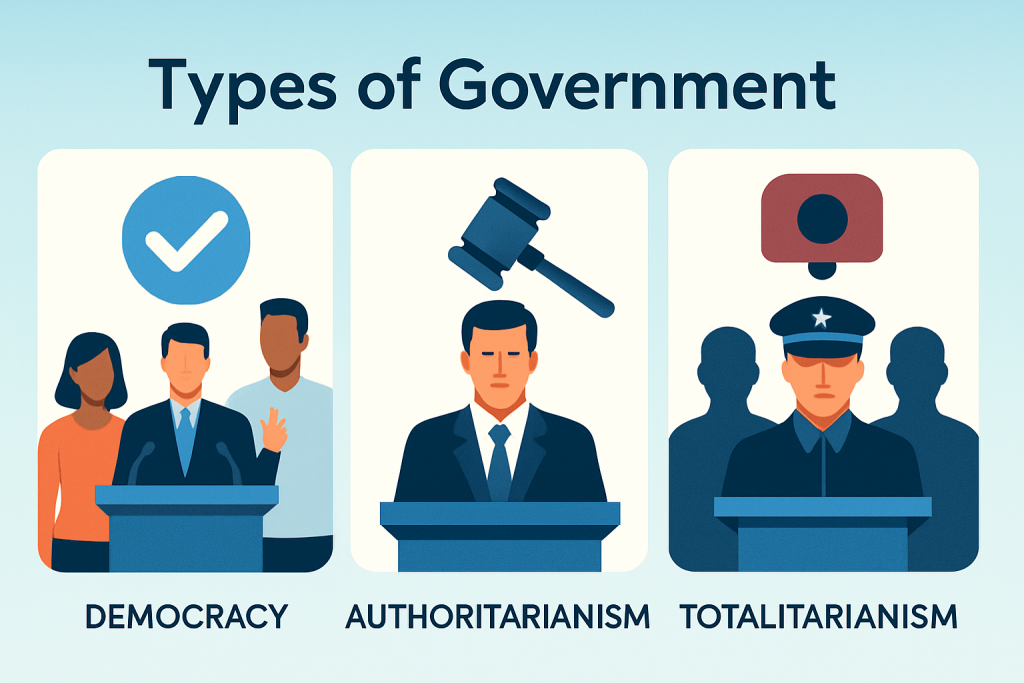 Exploring Types of Government: Democracy, Authoritarianism ...